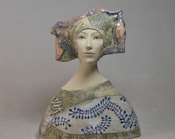 Ceramic Sculpture , A Woman's Bust , Unique Sculpture , Ceramic ...