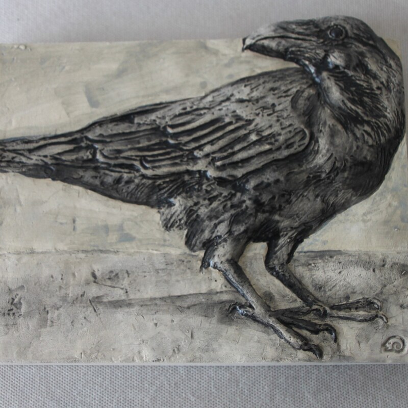 Raven Sculpture - Etsy