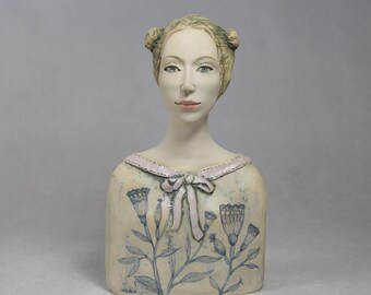 Sculpture Bust Ceramic Sculpture Fine Art Ceramic Art - Etsy
