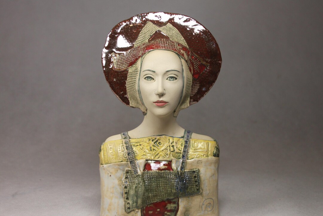 Ceramic Sculpture Bust , Female Sculpture , Ceramic Art , Female ...