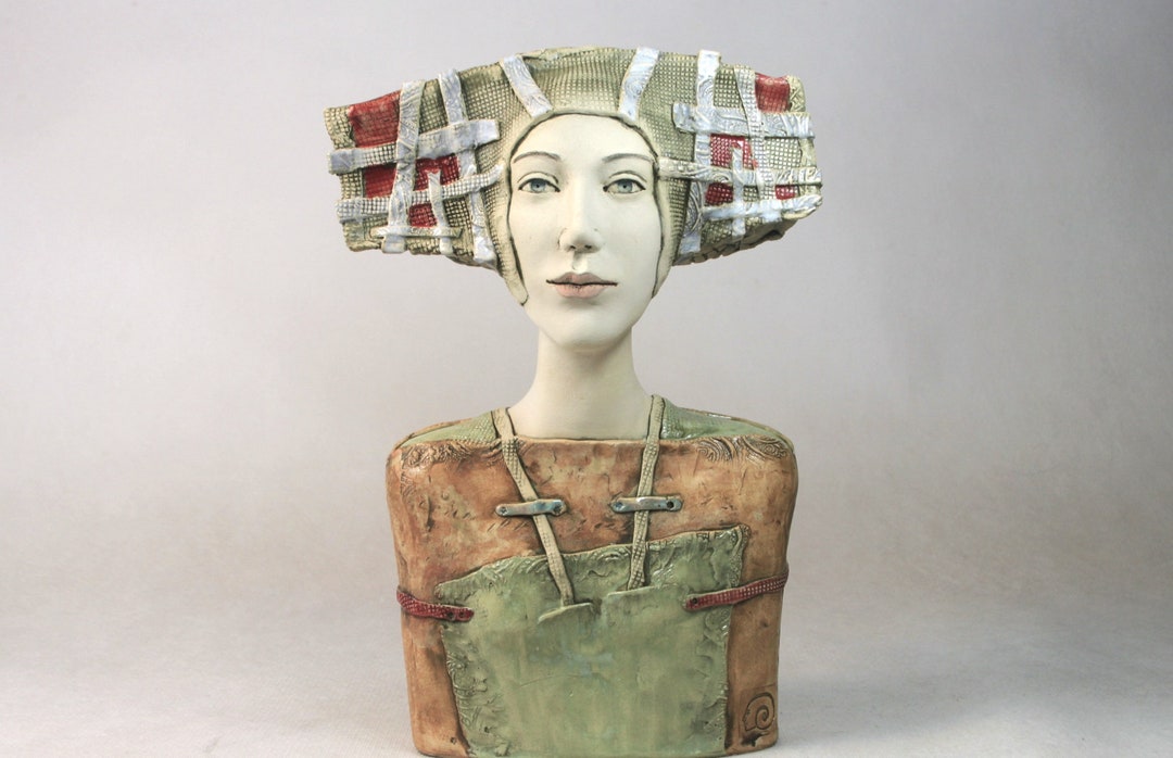 Handmade Female Statue Sculpture , Pottery Art , Ceramic Art ,sculpture ...