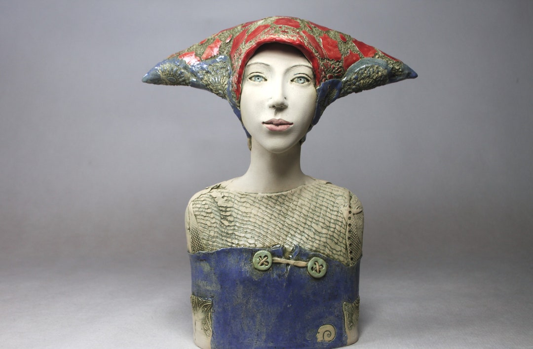 Female Ceramic Sculpture , Fine Art Ceramic , Art Object , Handmade ...