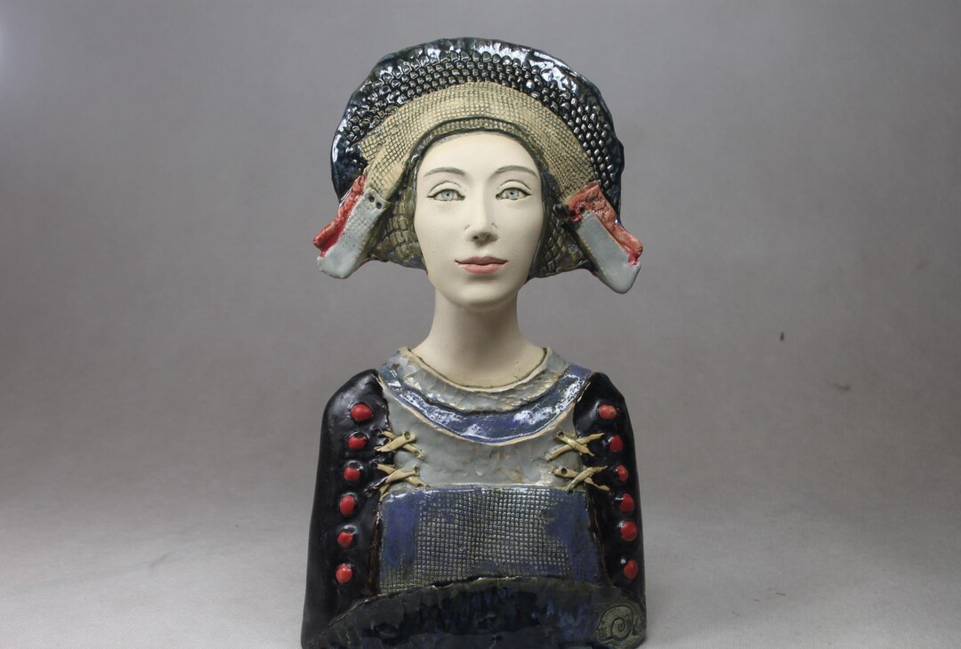 Female Ceramic Sculpture , Fine Art Ceramic , Ceramic Bust , Art Object ...