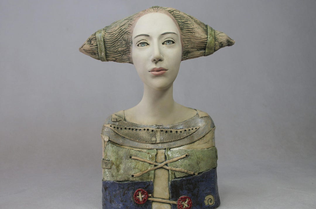 Female Statue Sculpture , Pottery Art , Ceramic Art ,sculpture Bust - Etsy
