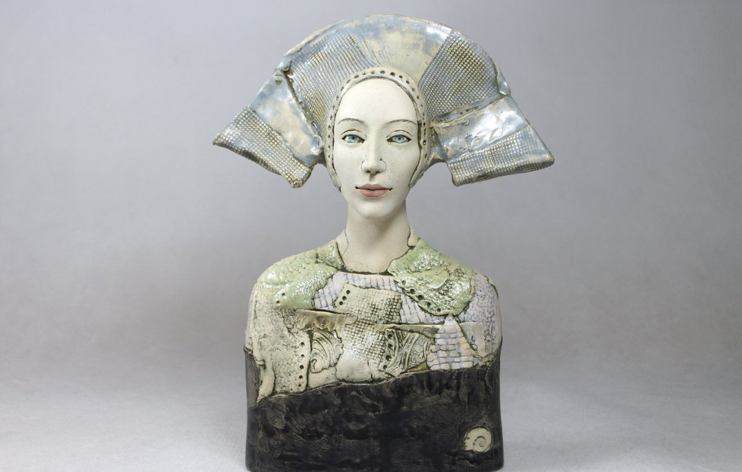 Female Ceramic Sculpture , Handmade Statue Sculpture , Unique Ceramic ...