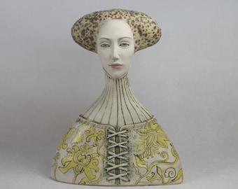 Female Ceramic Sculpture , Fine Art Ceramic , Art Object , Handmade ...