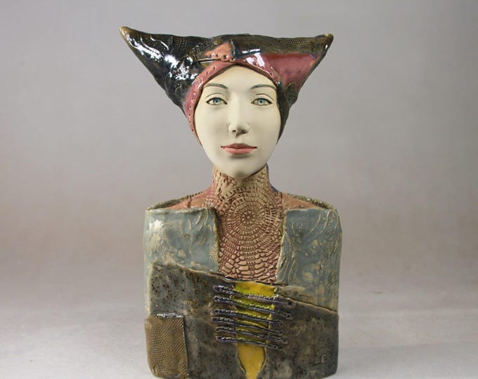 Female Ceramic Figurine , Ceramic Sculpture Bust , Fine Art Ceramic ...