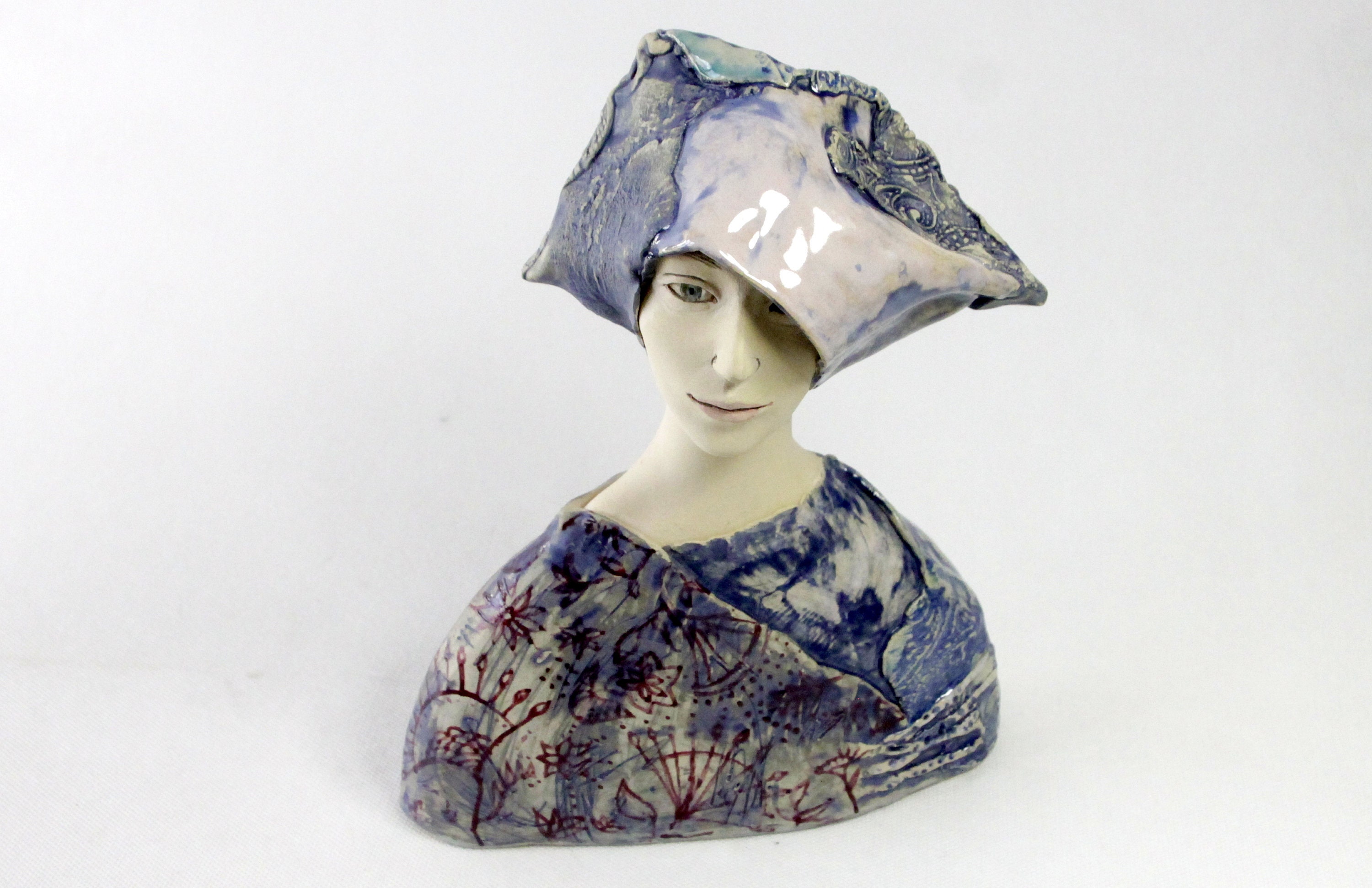 Ceramic Sculpture A Woman's Bust Unique Sculpture - Etsy