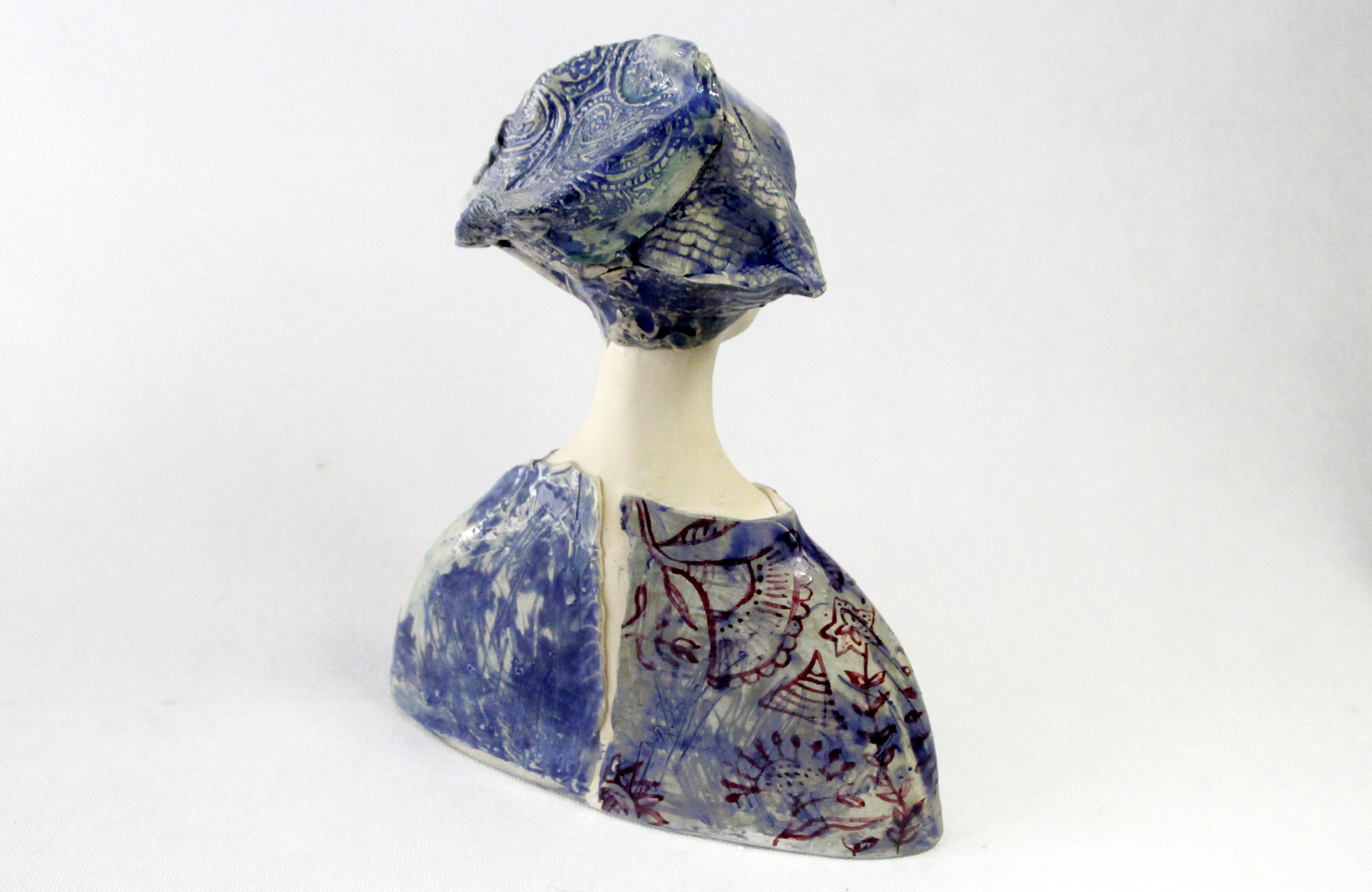 Ceramic Sculpture A Woman's Bust Unique Sculpture - Etsy