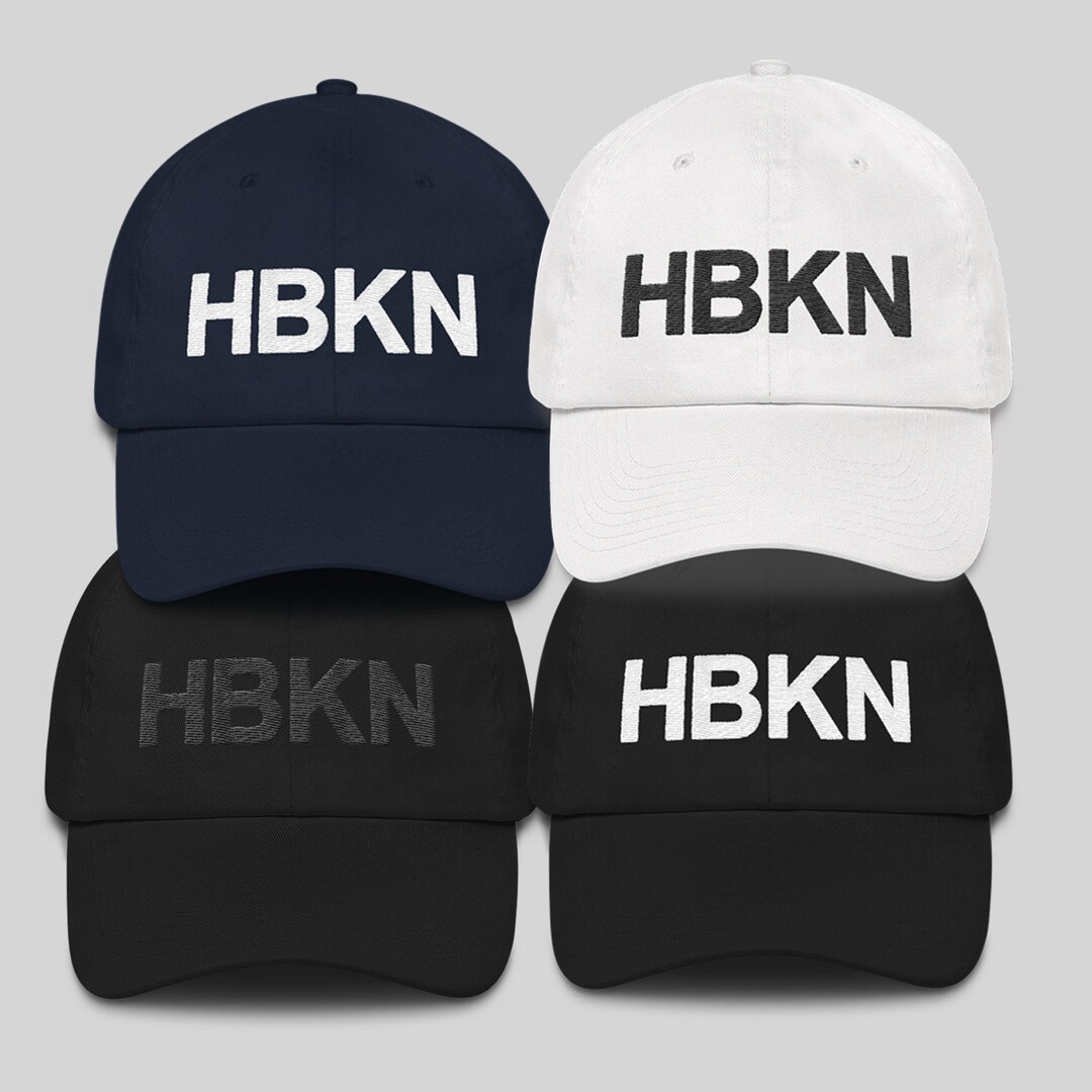 HBKN | Cotton Twill W Adjustable Back Baseball Caps - Etsy