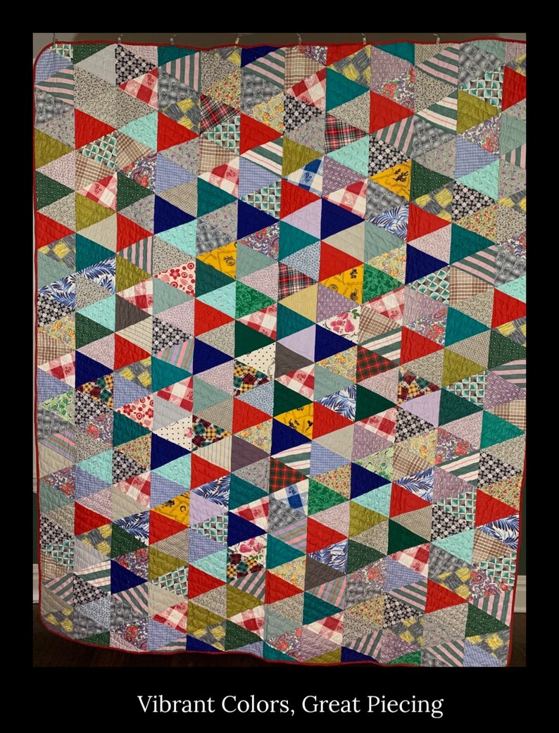 Thousand Pyramids Quilt 1960's'70's - Etsy