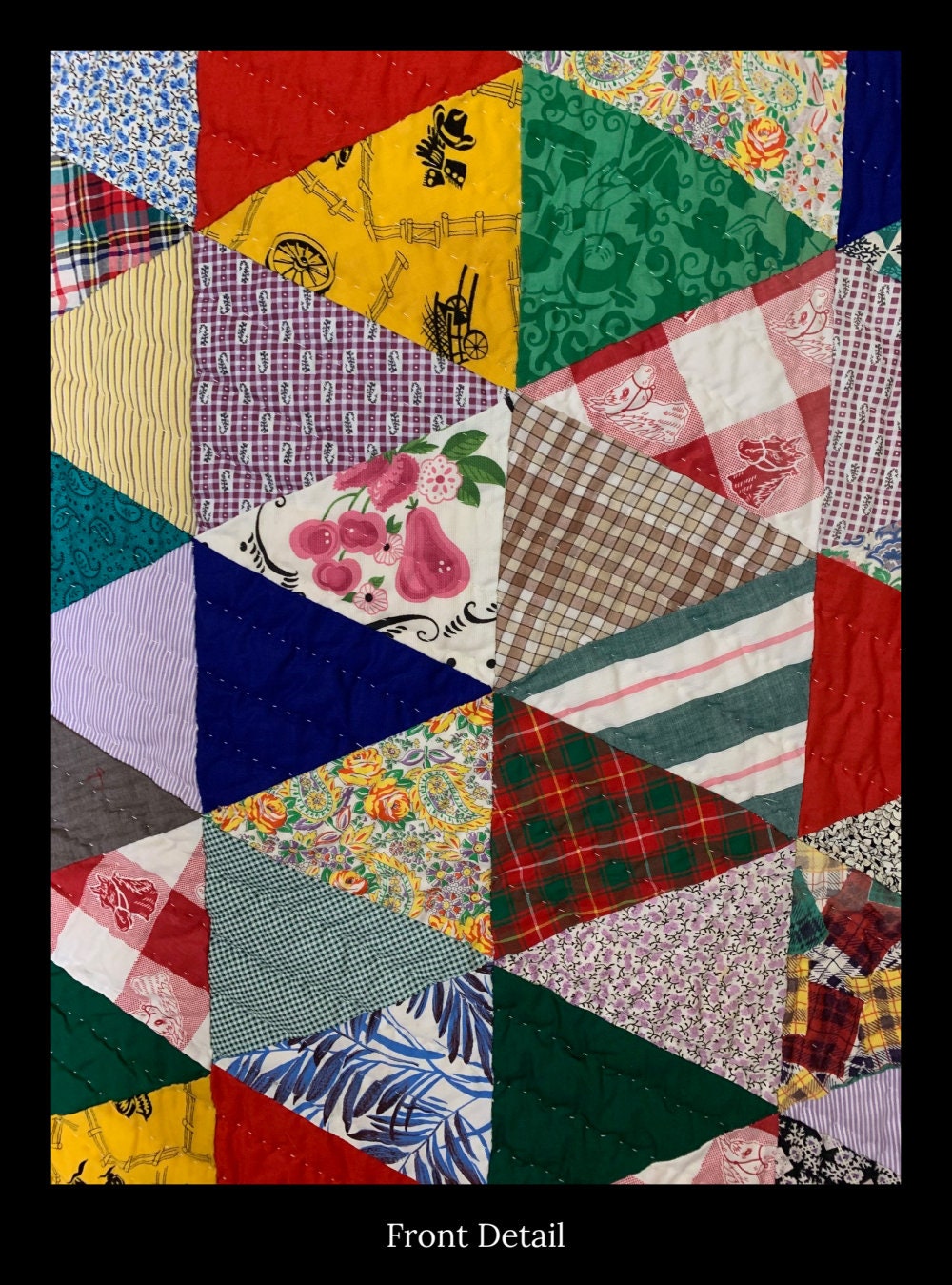 Thousand Pyramids Quilt 1960's'70's - Etsy