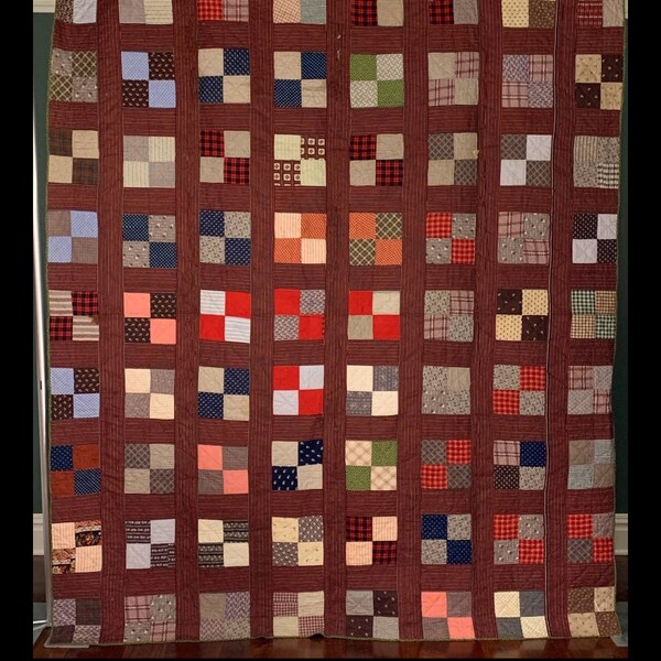 Four Patch Quilt Pattern - Etsy