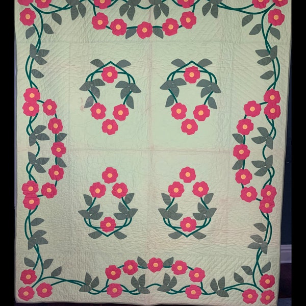 Rose of Sharon Quilt - Etsy