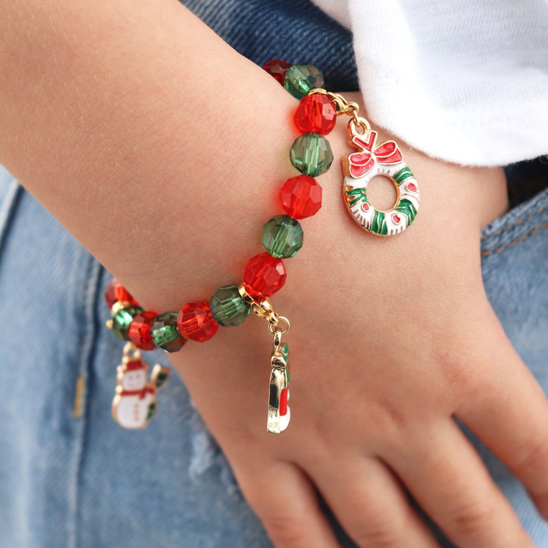 Christmas making jewelry craft kit for little girl | Etsy