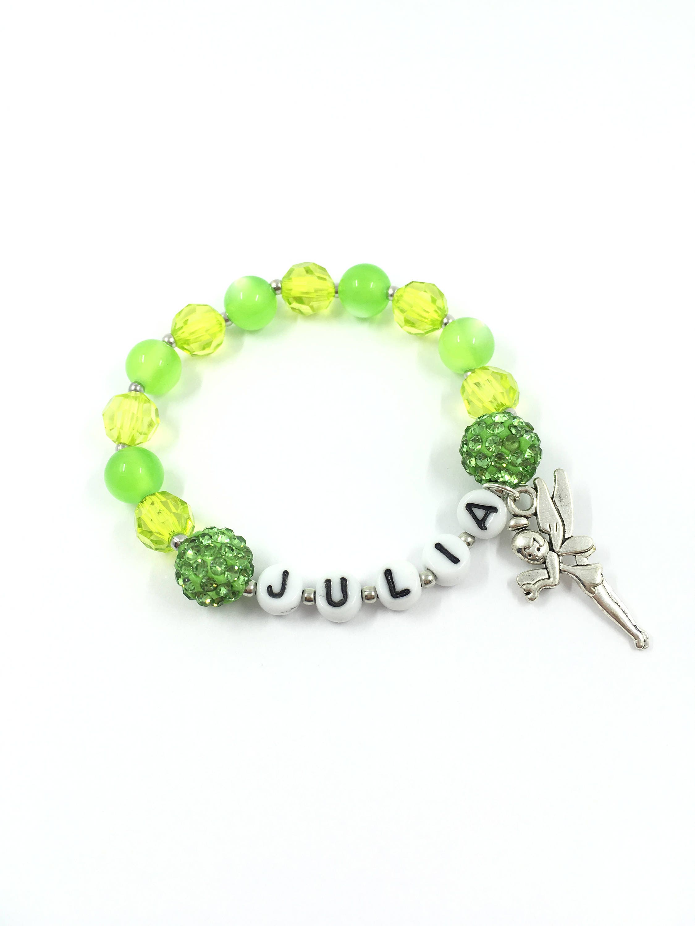 Personalized Tinkerbell Bracelet Peter Pan Bracelet Pixie | Etsy