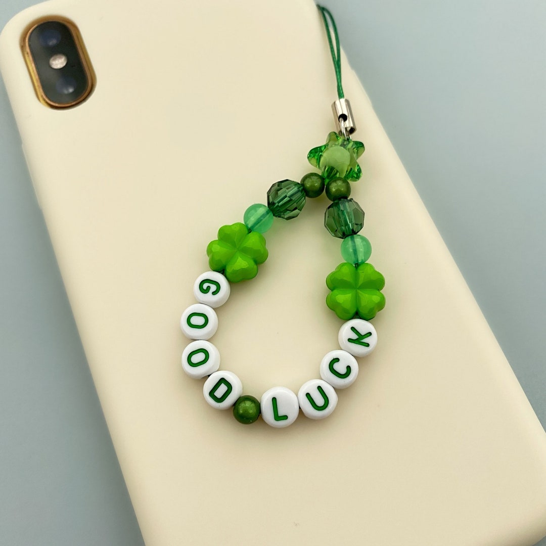 Personalized Green Phone Charm Customisable St. Patrick's Day Gift 90s ...