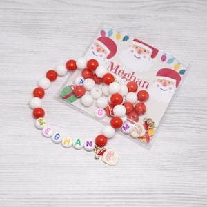 DIY Christmas Santa Bracelet Kids Name Bracelet Christmas Kids Craft ...
