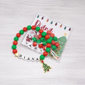 DIY Christmas Name Bracelet Christmas Making Jewelry Craft Kit Stocking ...