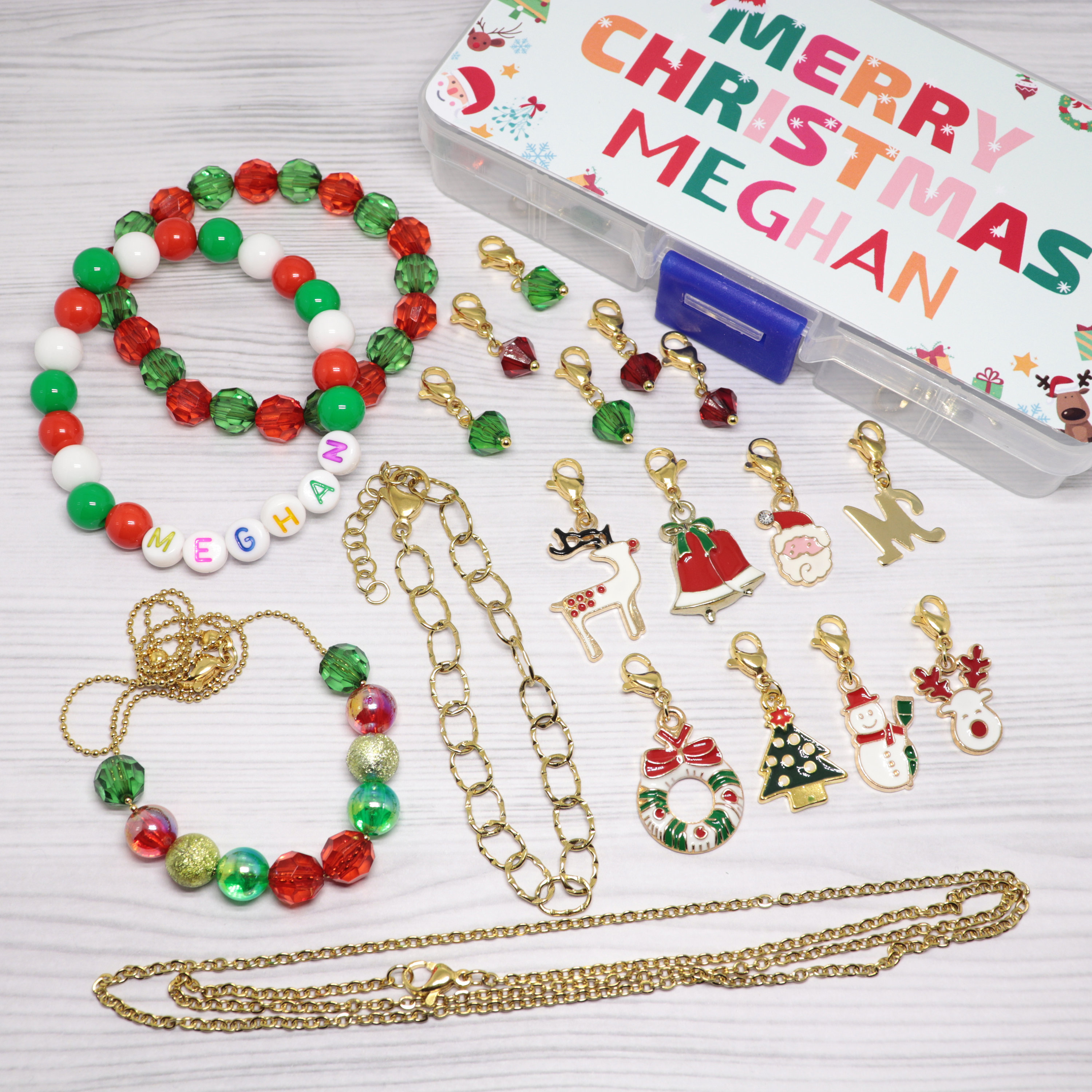 Christmas making jewelry craft kit for little girl | Etsy