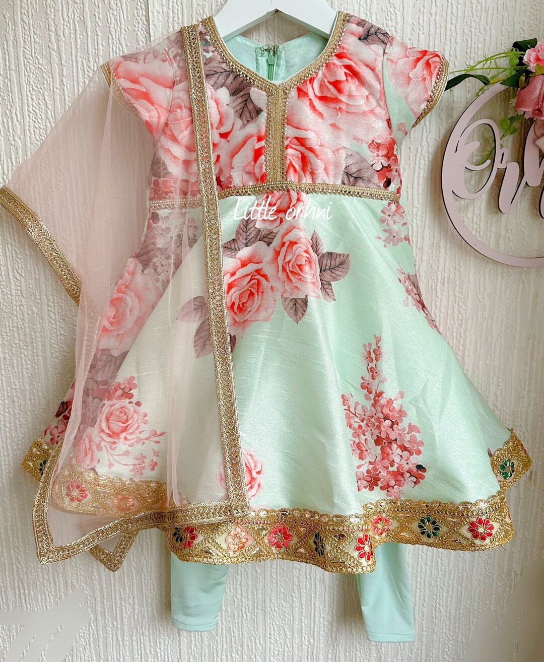 Floral Anarkali Set | Indian Wedding Dresses | Baby Indian Wear | Kid ...