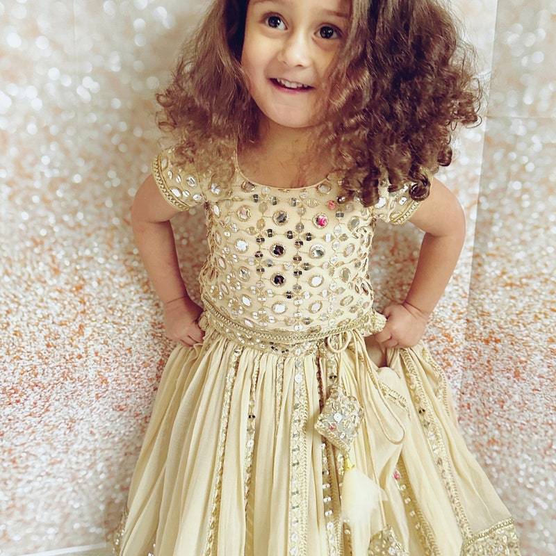 Brown Lehenga for Kids - Etsy