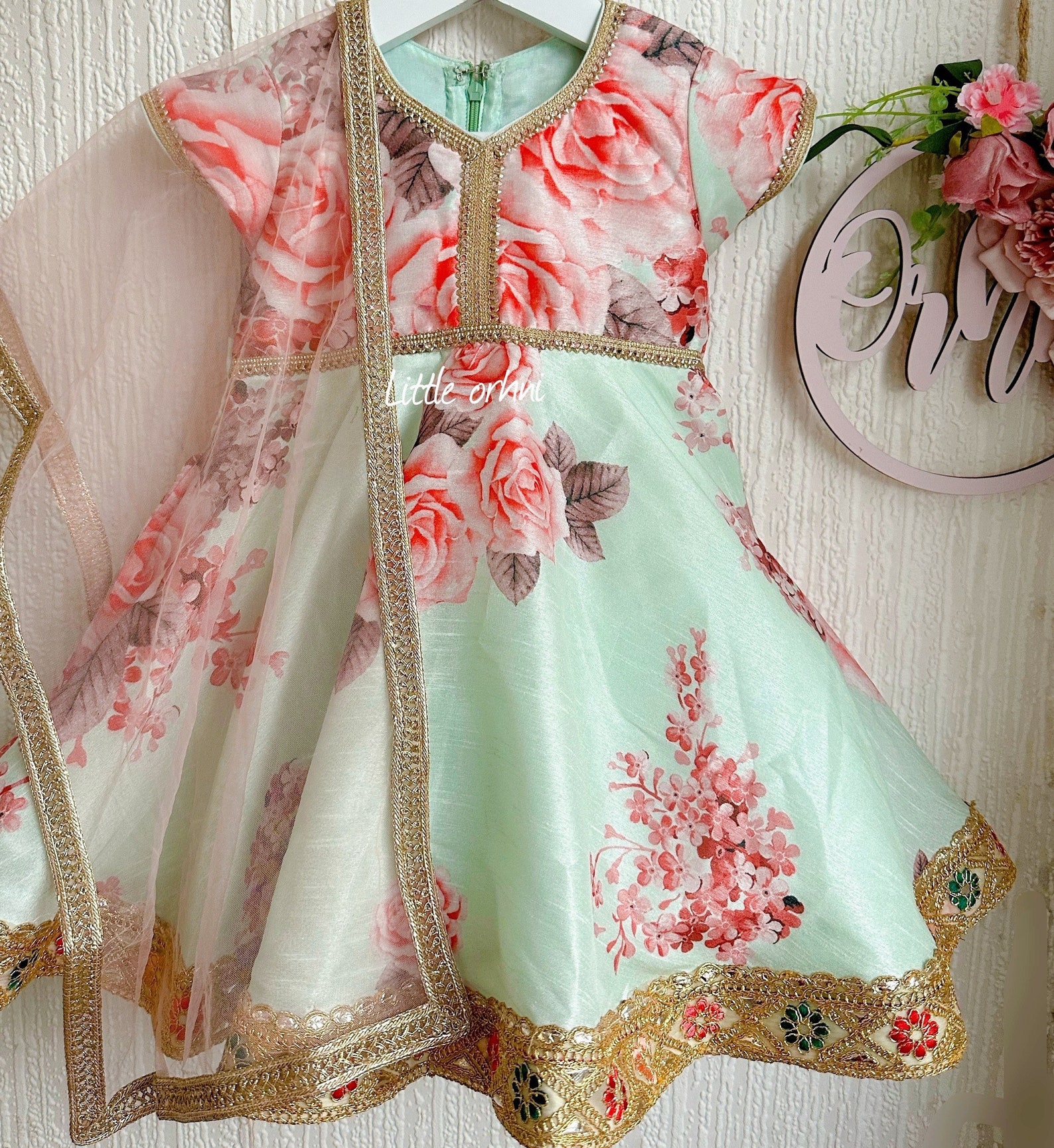 Floral Anarkali Set | Indian Wedding Dresses | Baby Indian Wear | Kid ...