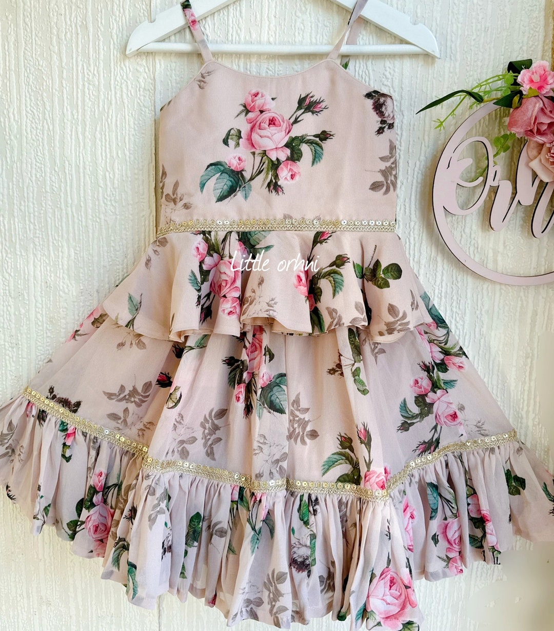 Blossom Lehenga in Carnation Color | Baby Indian Wear | Baby Lehenga ...
