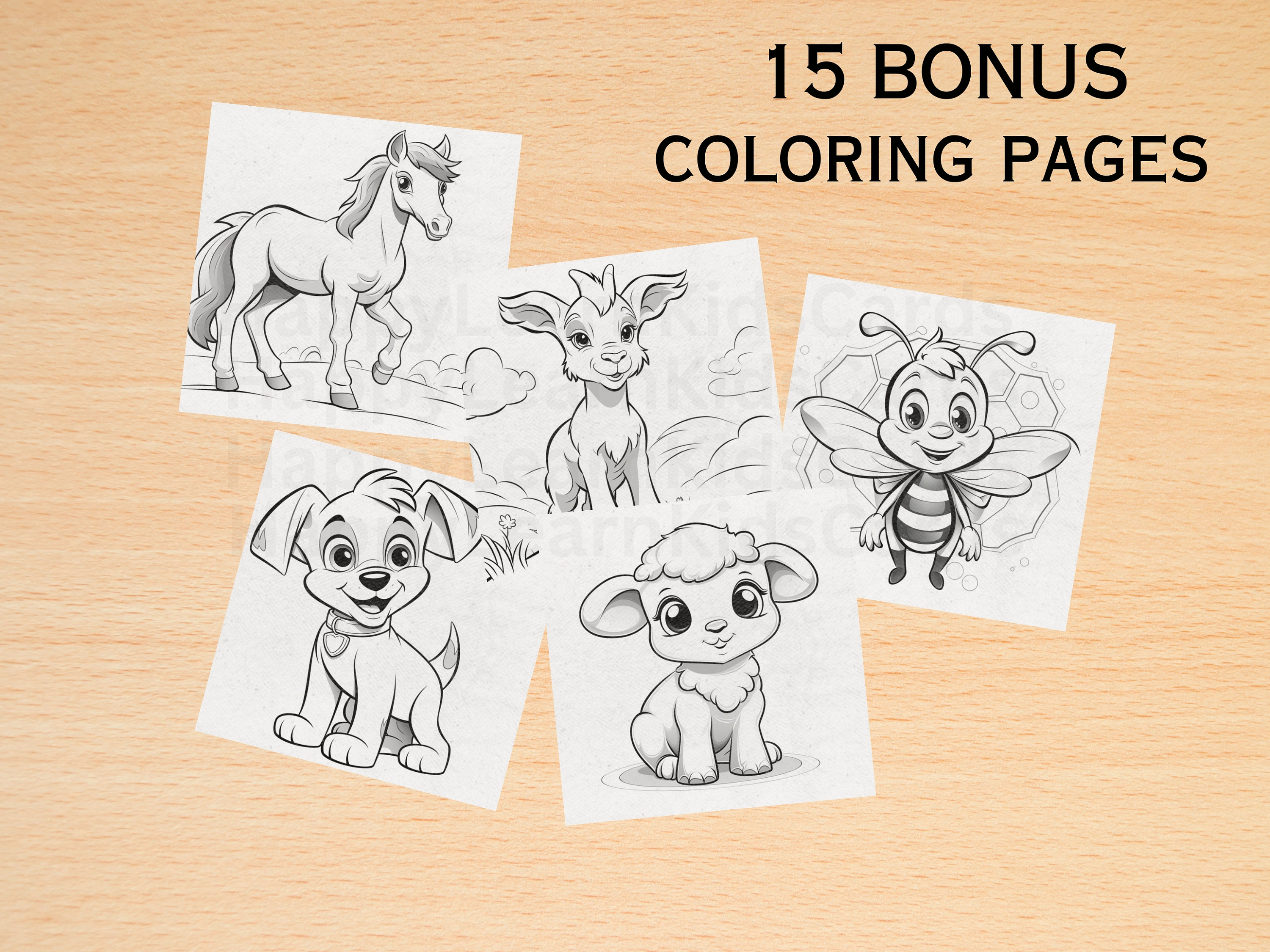 Farm Animals Montessori Flashcards - Educational Preschool Printable ...