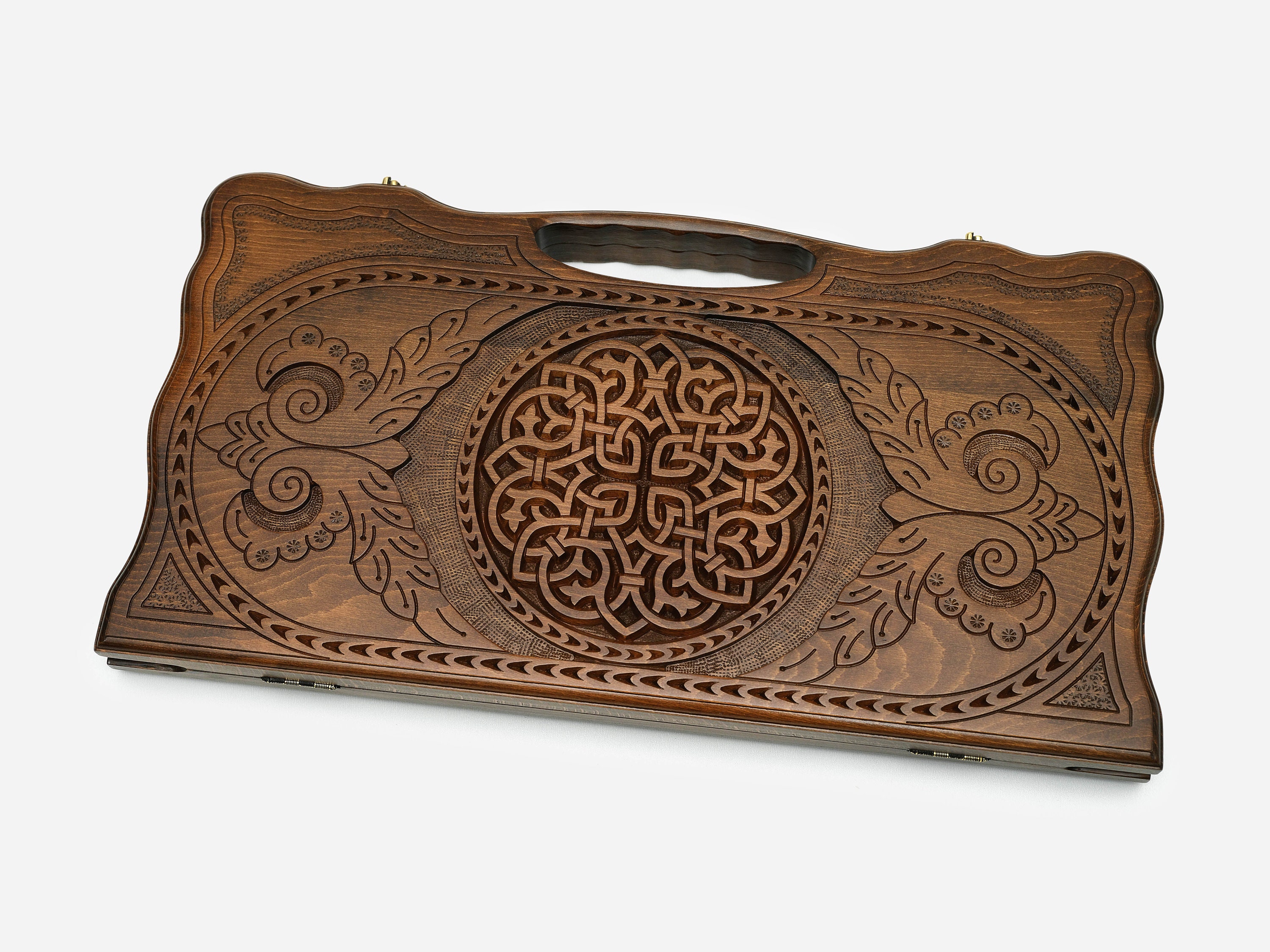 Handle Backgammon, Luxorious Backgammon Engraved Ornament - Etsy