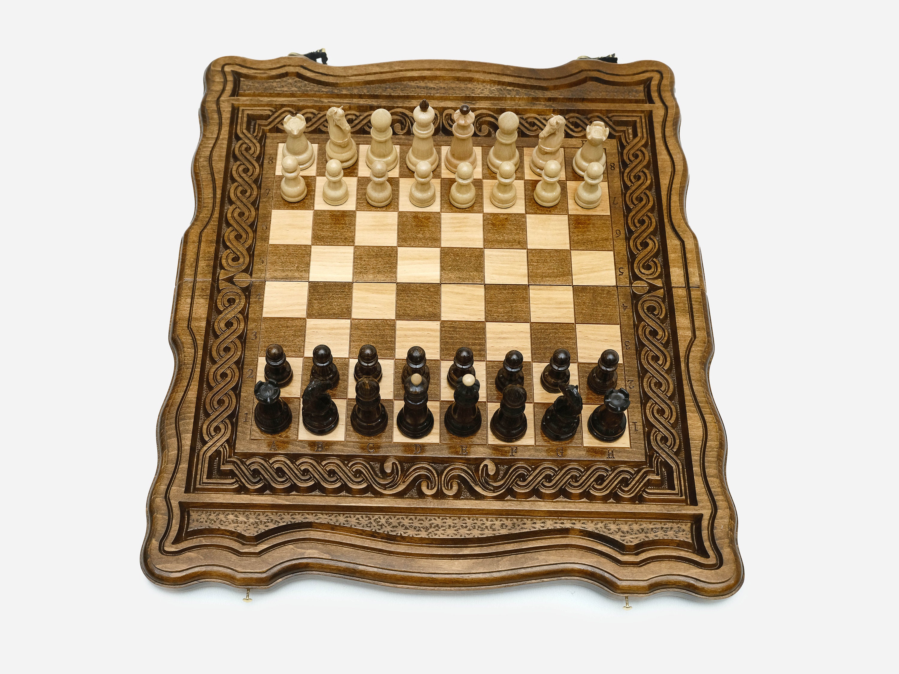 Handle Chess. Engraving Chess for Traveling - Etsy