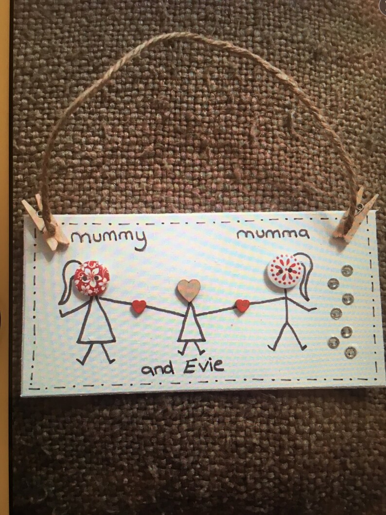 Personalised Mummies And Me Plaque Can Amend To Any Sex Etsy Uk