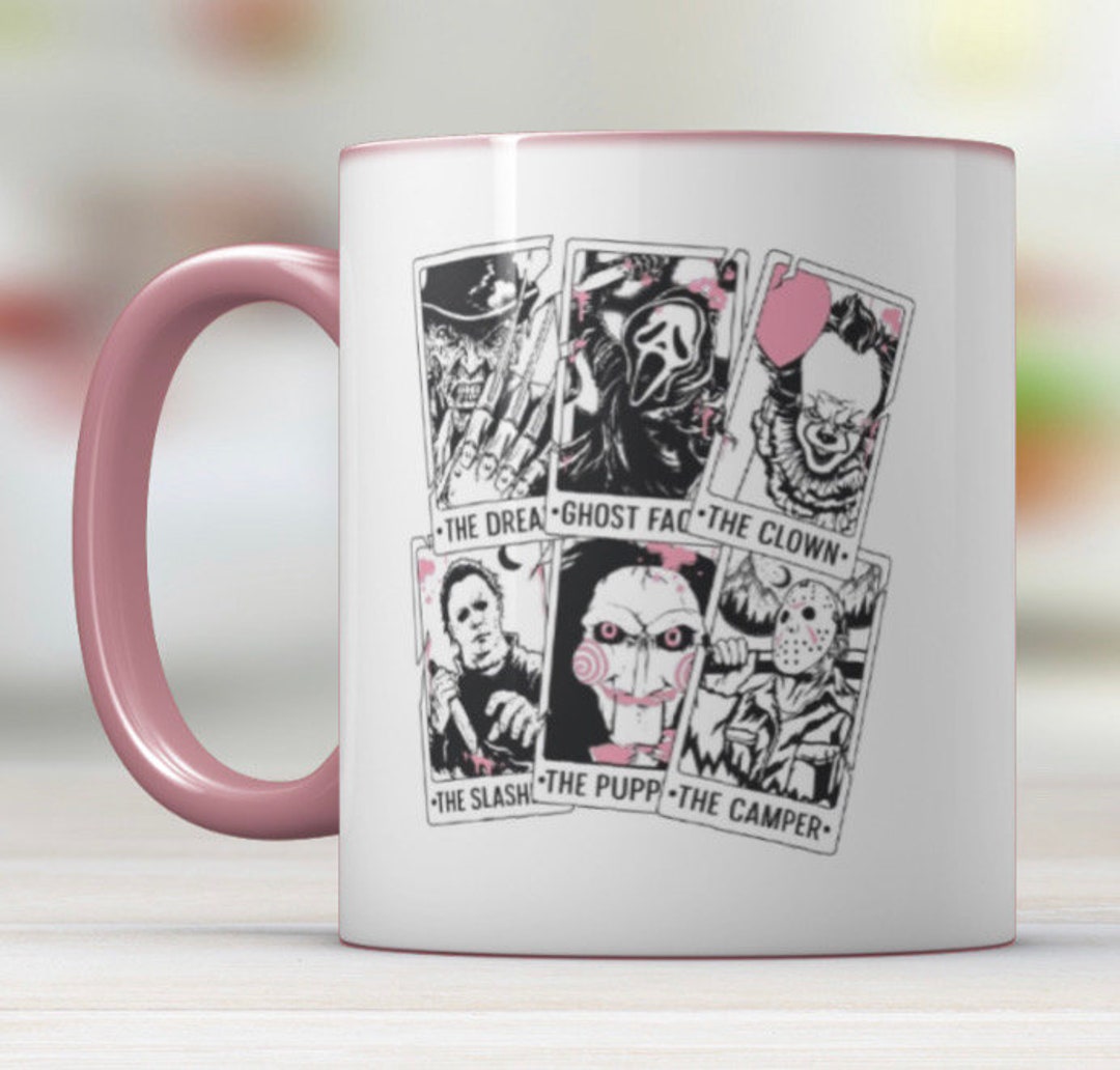 Pink Horror Characters Tarot Card Mug - Etsy Canada