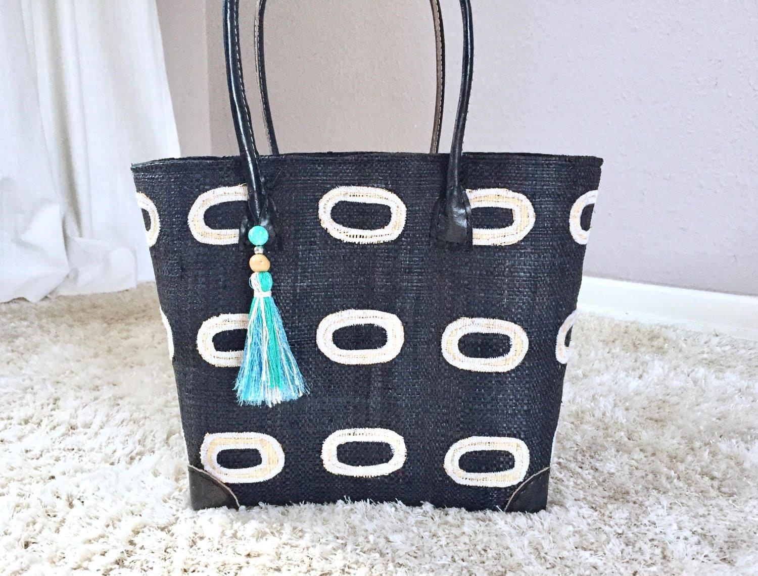 Strandtasche, Markttasche, Korbtasche, Shopper, Basttasche, Strohtasche ...