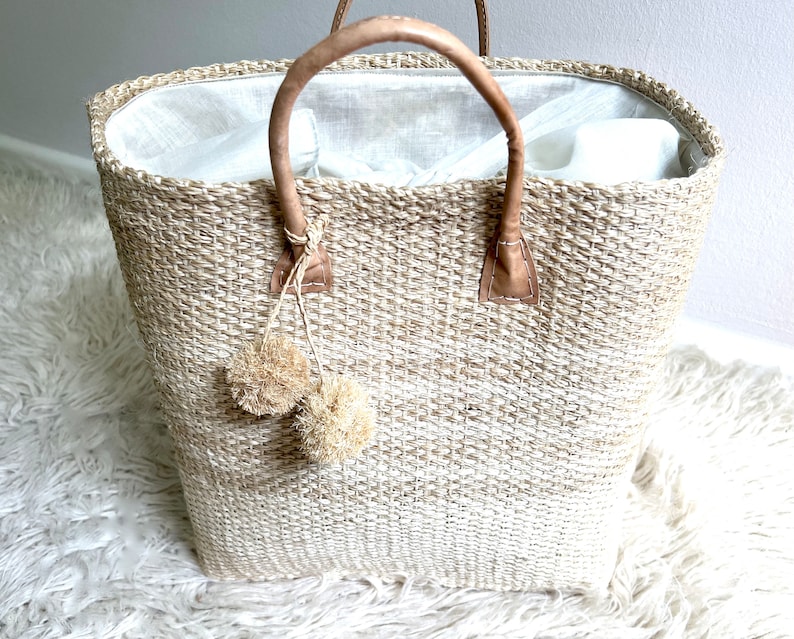 Strandtasche, Markttasche, Korbtasche, Shopper, Basttasche, Strohtasche ...