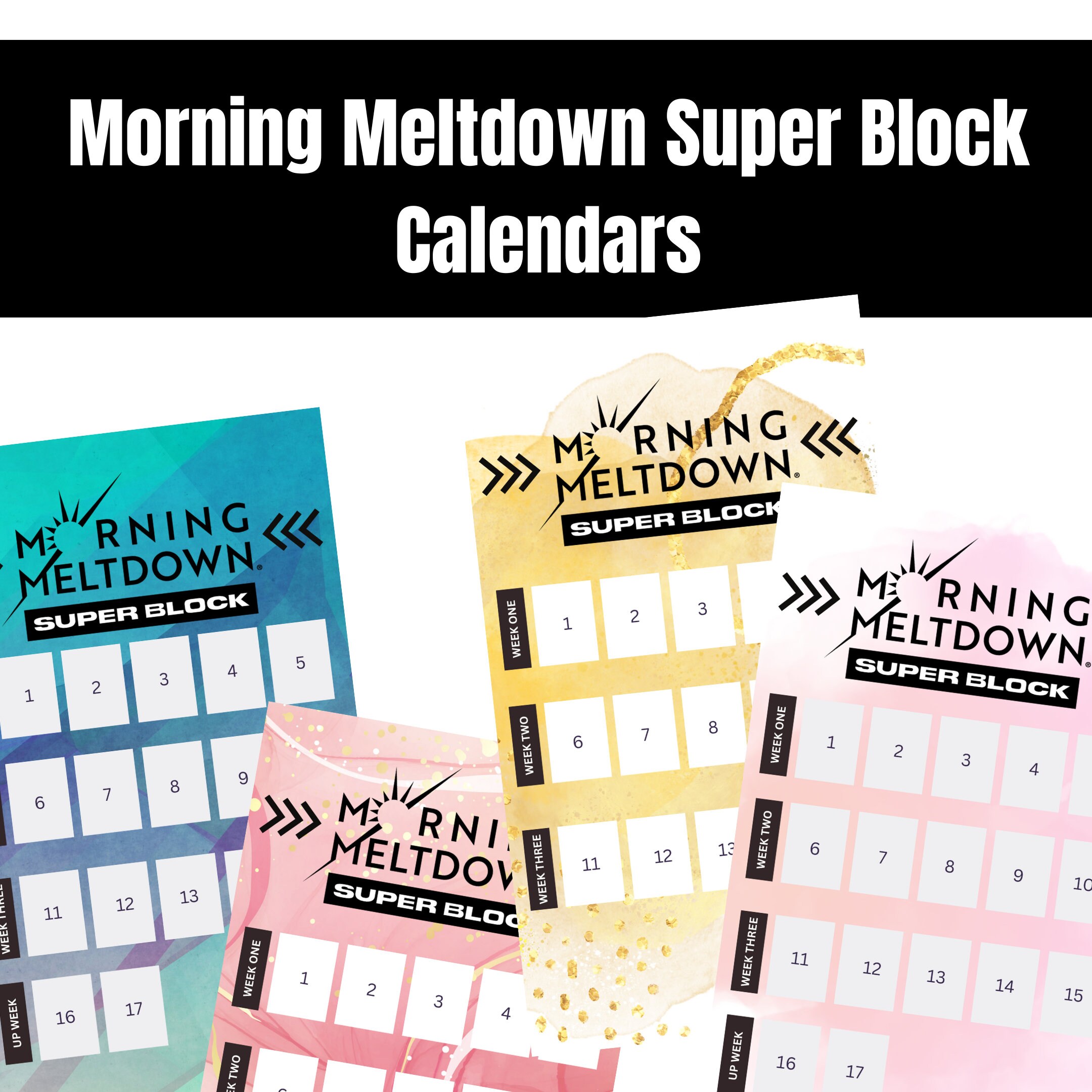 Morning Meltdown Super Block Calendars - Etsy