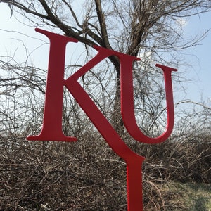 Kansas University - Jayhawks - KU - Garden Decor - Outdoor Decor - Sign ...