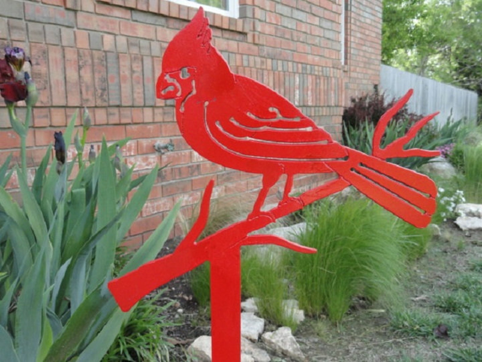 Cardinal - Bird - Garden Decor - Nature - St Louis - Outdoor Decor ...