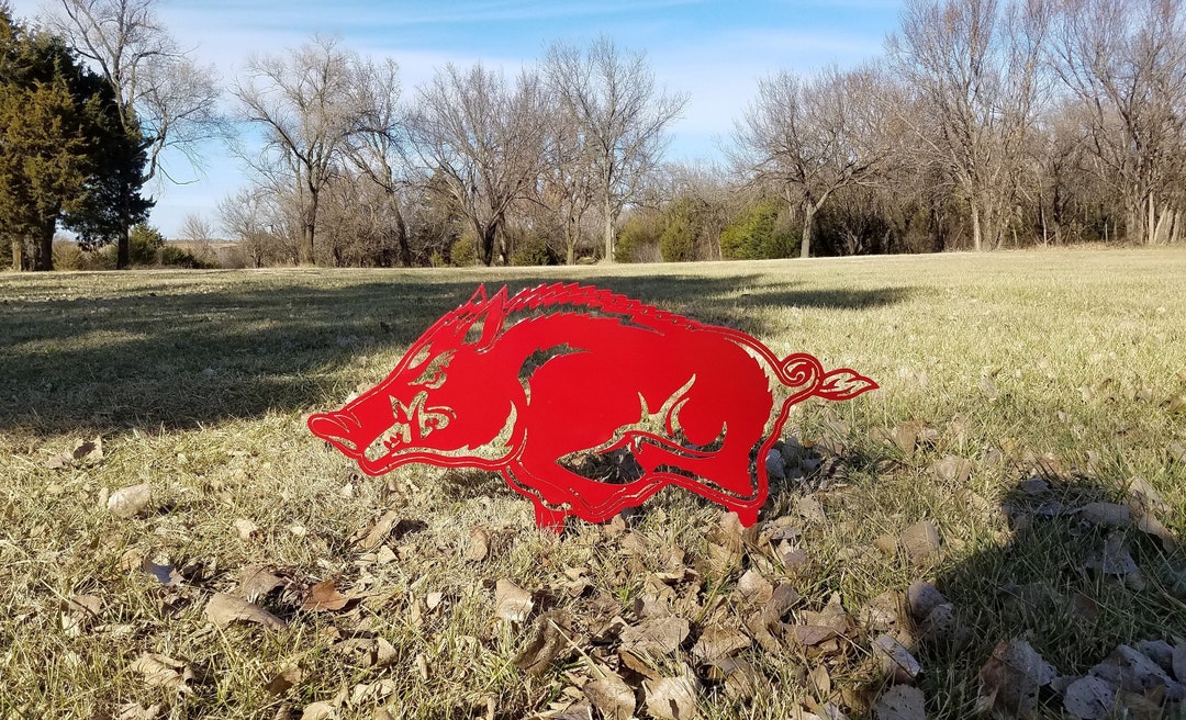 Yard Stake - 36" - University of Arkansas - Razorbacks - Garden Decor ...