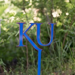 Kansas University - Jayhawks - KU - Garden Decor - Outdoor Decor - Sign ...