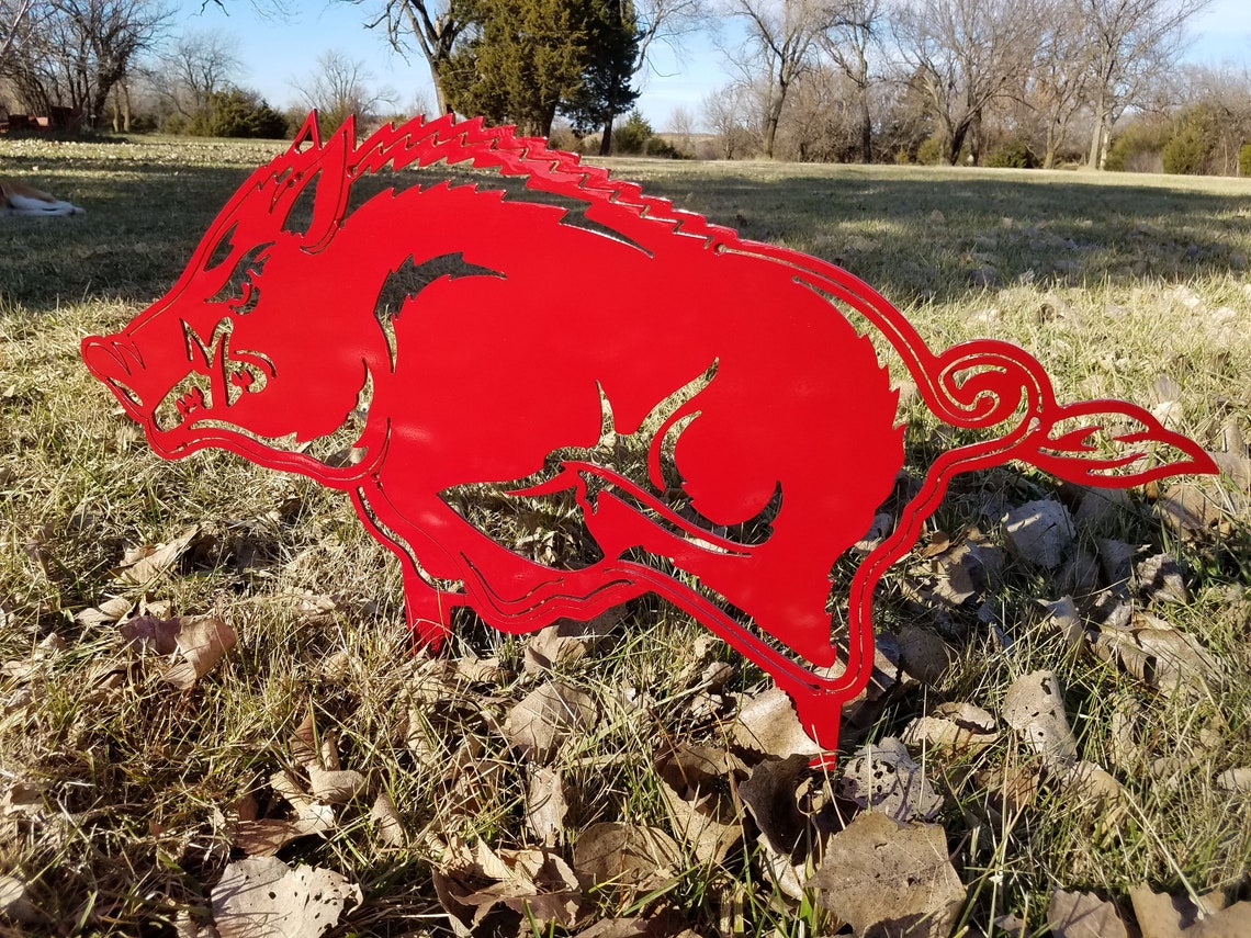 Yard Stake 36 University of Arkansas Razorbacks - Etsy