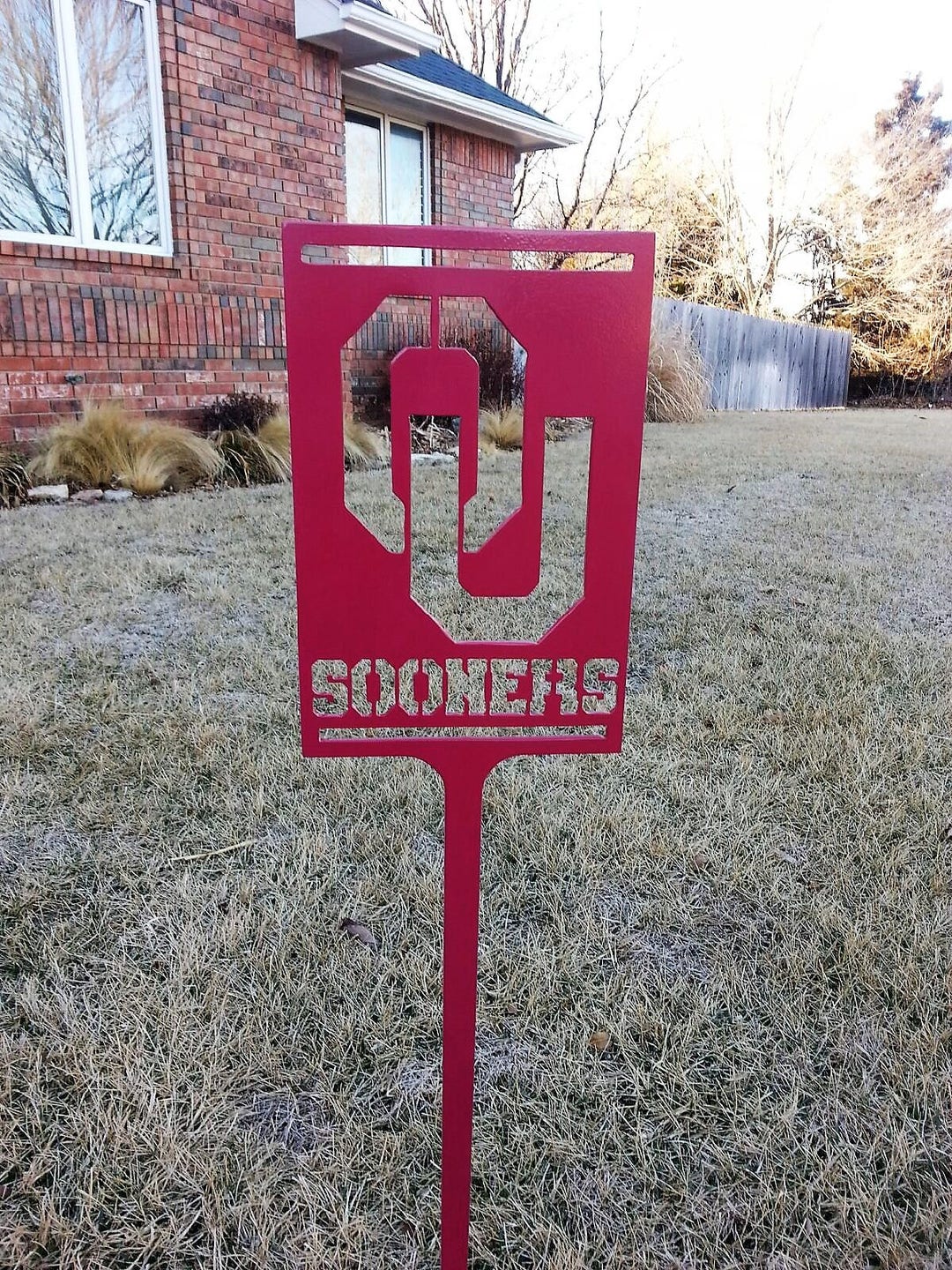 Yard Stake - 36" - Oklahoma University - Sooners - OU - Garden Decor ...