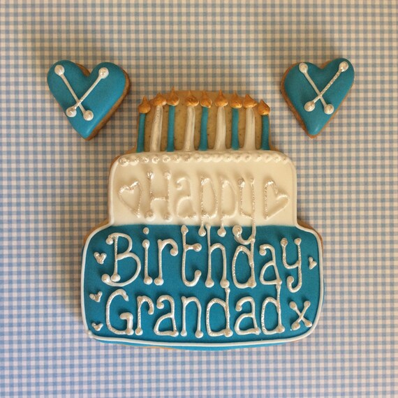 Happy Birthday Cake Cookie / Cookie Card / Personalised | Etsy