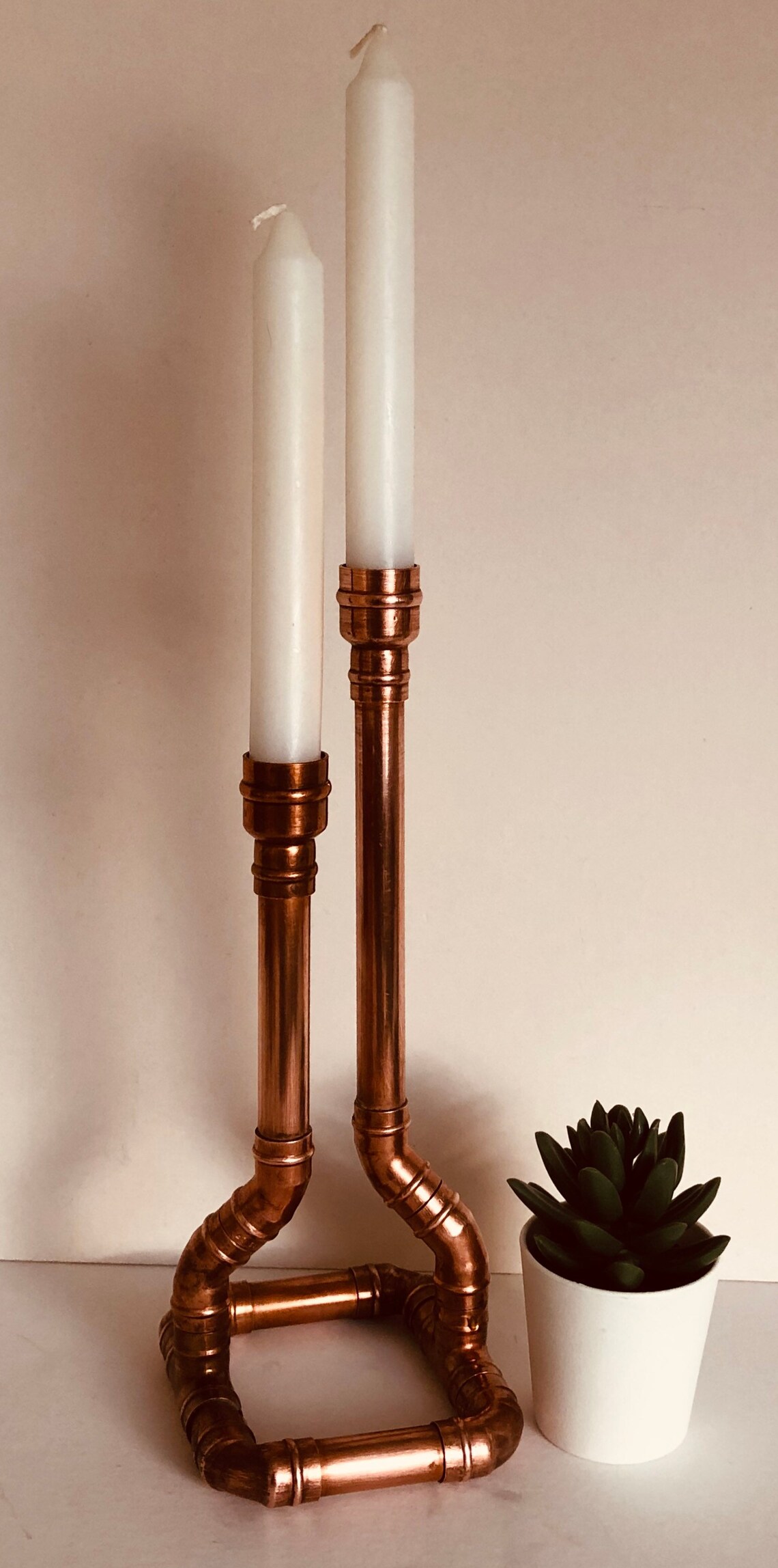 Copper Candle Holder - Etsy