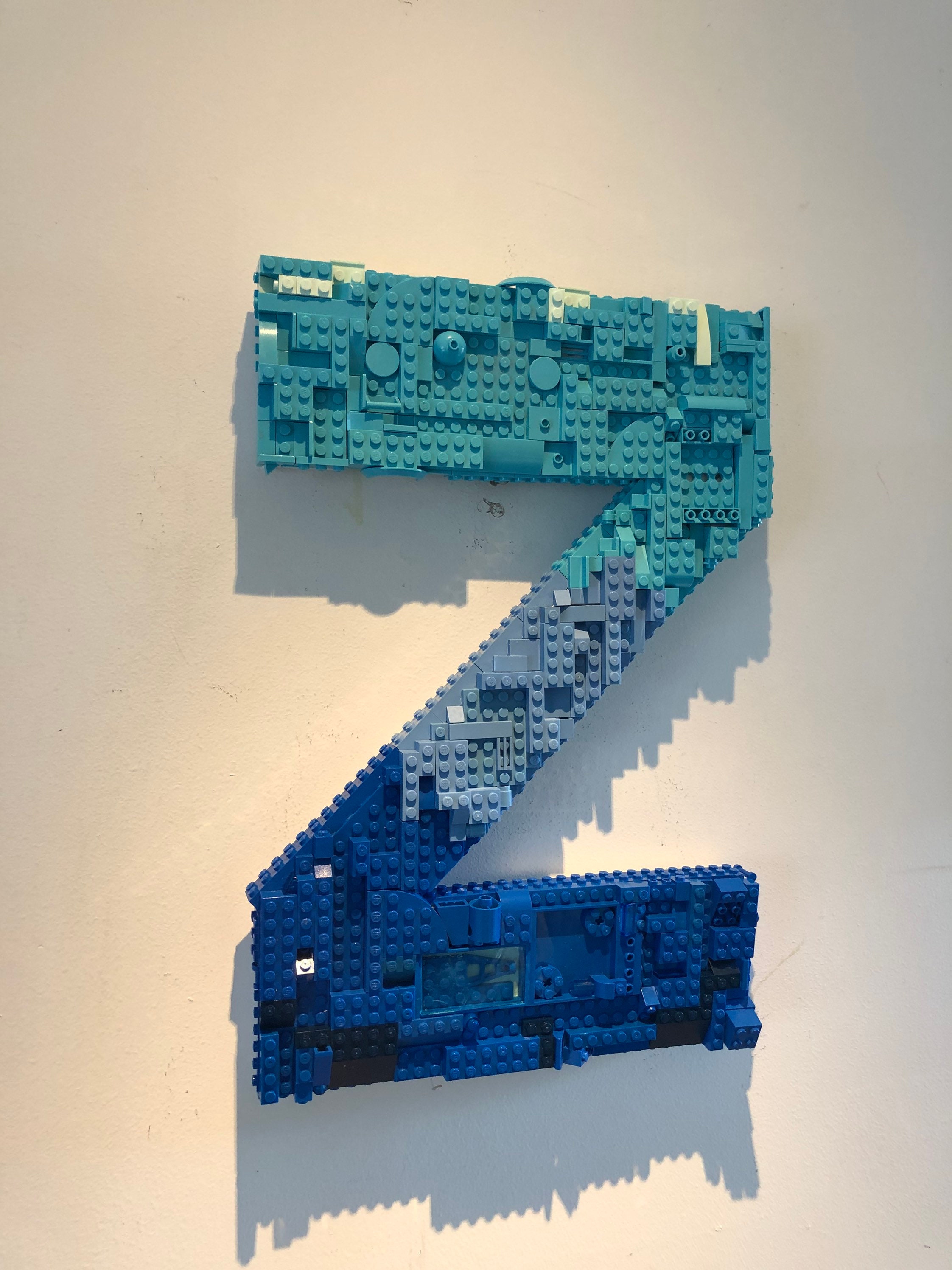 Brick Letter Mono Mosaic Construction Block Letter or Letters | Etsy UK