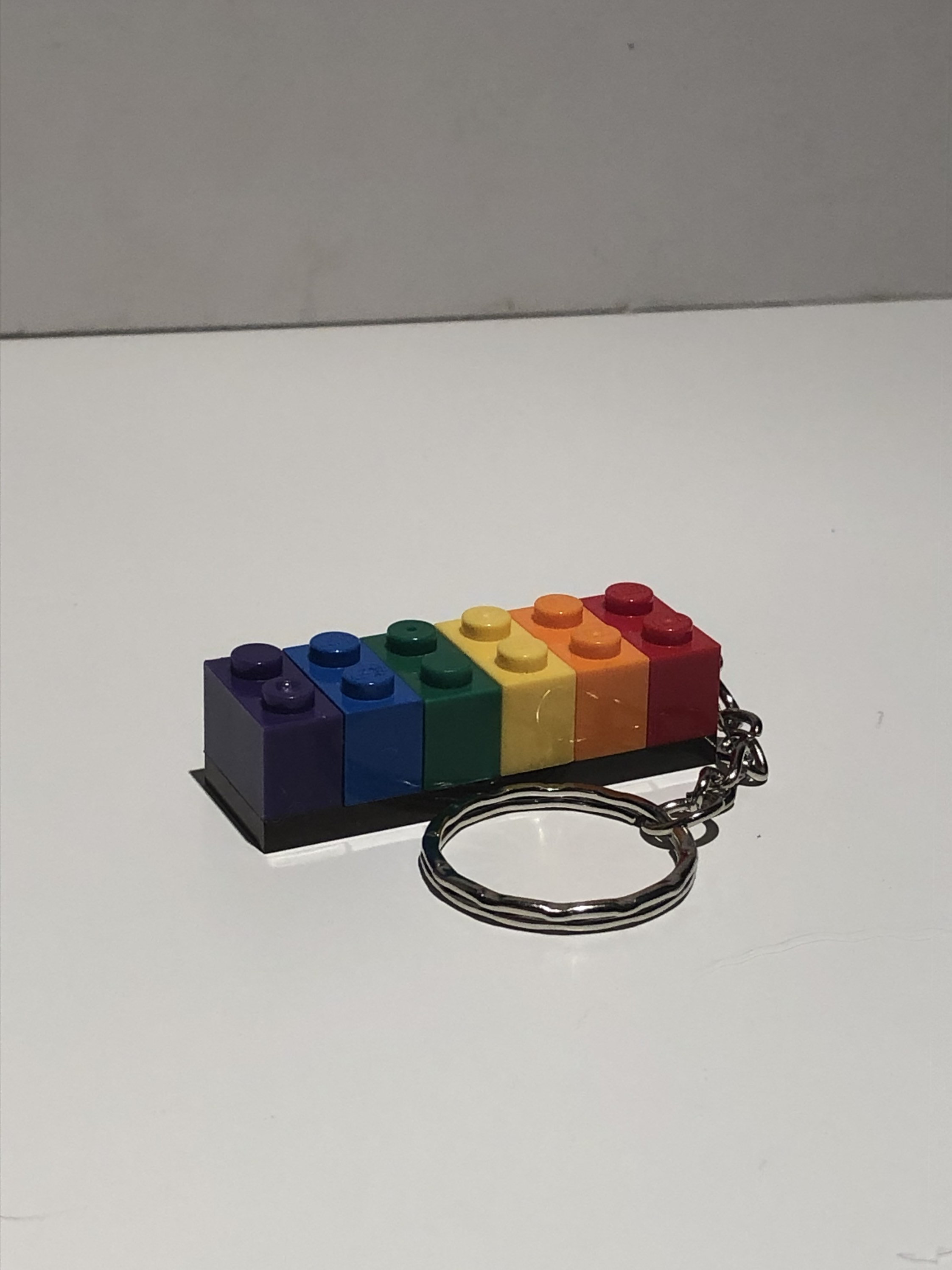 Rainbow Brick Key Ring LGBTQ Key Chain - Etsy