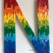Brick Letter Rainbow Mosaic Letters - Etsy