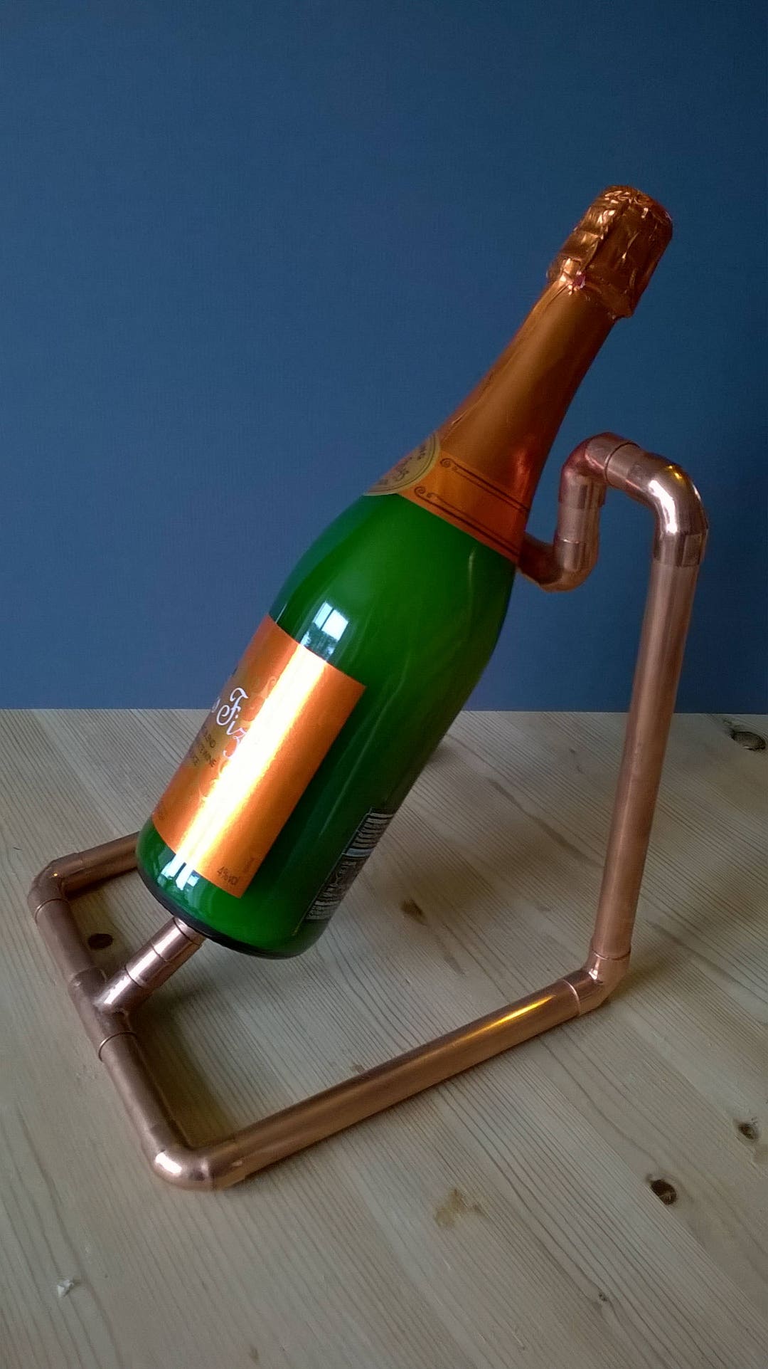 Copper Pipe Wine Bottle Holder - Etsy