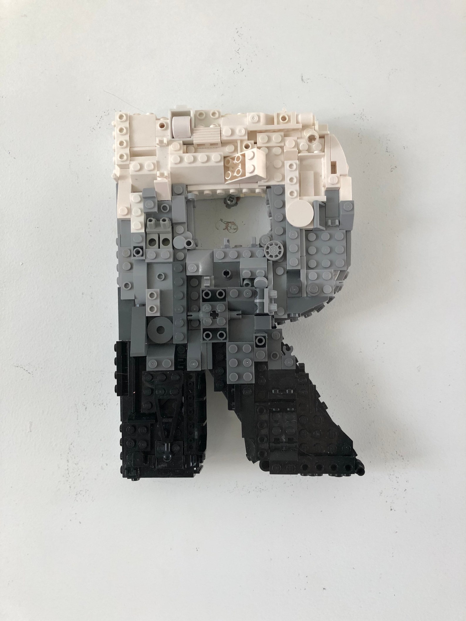 Brick Letter Mono Mosaic Construction Block Letter or Letters - Etsy UK