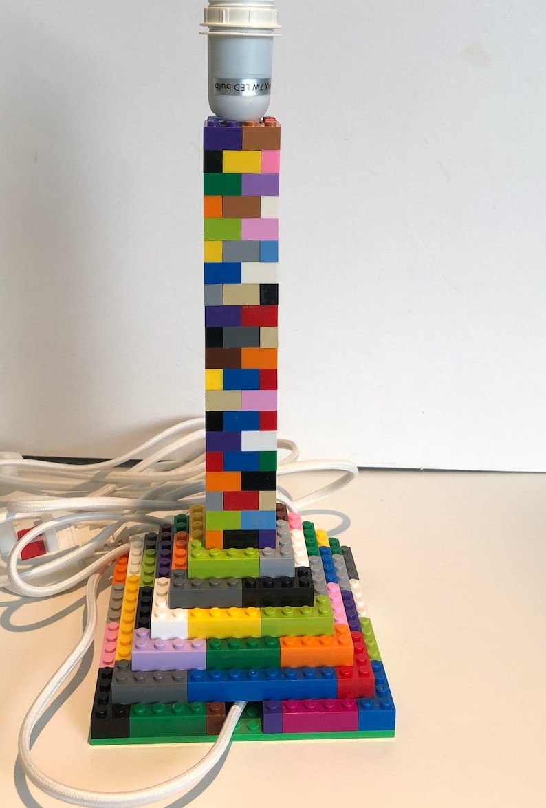Brick Block Table Lamp Desk Bedroom Table Lamp - Etsy UK